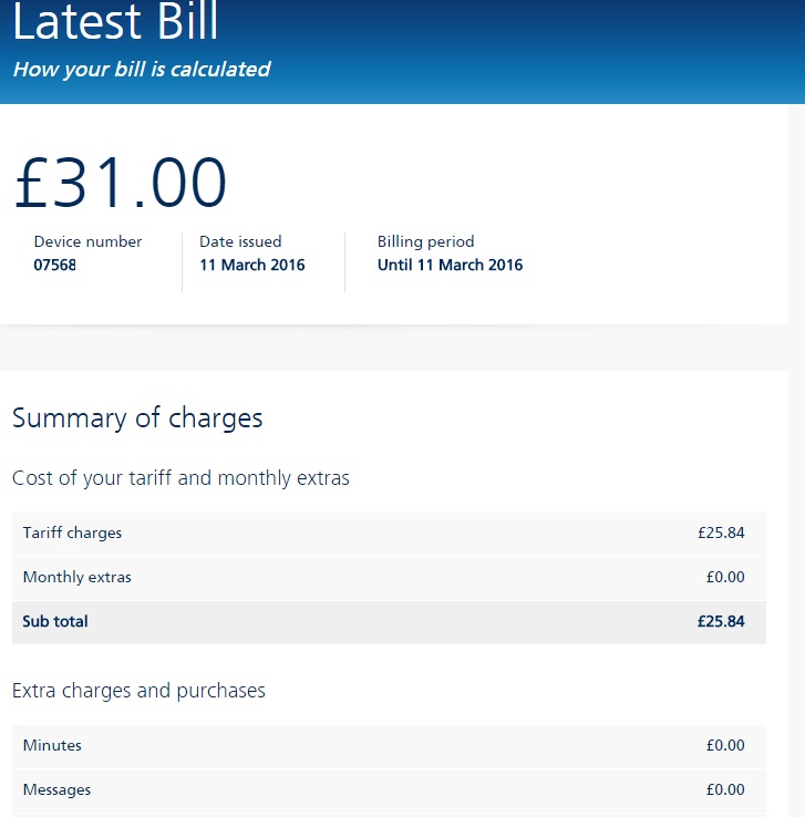 How do I get to the 'Download Bill' page?