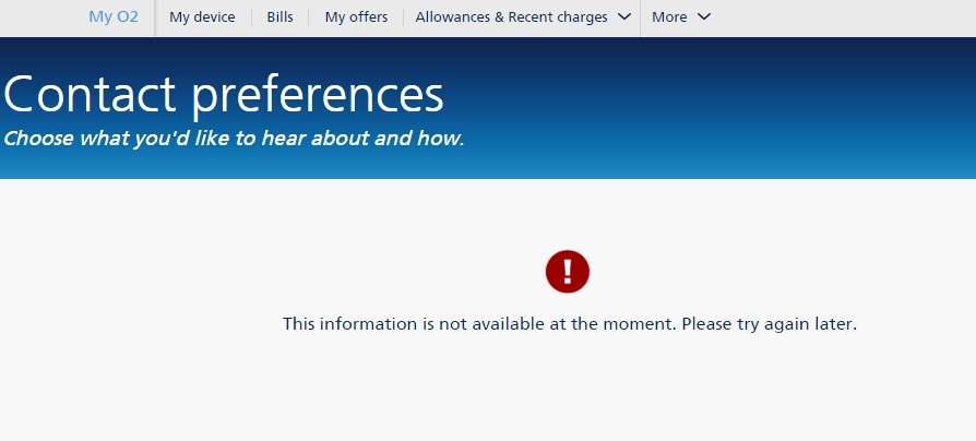 Warning ...Check your My O2! - O2 Community