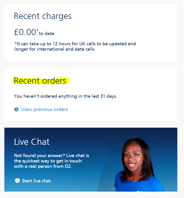 Solved: How do I track my order? - O2 Community