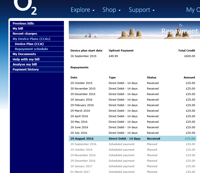Bill in red but not overdue? - O2 Community