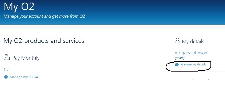 Manage my details - cannot change address - O2 Community