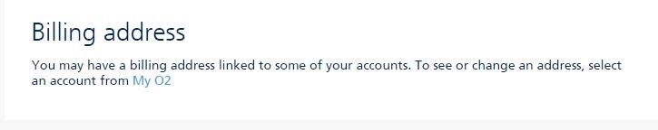 Manage my details - cannot change address - O2 Community