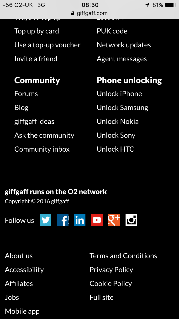 Solved: giffgaff using 02 network - O2 Community