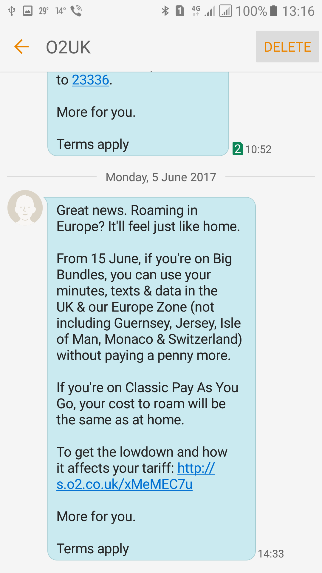 EU Roaming Changes from 15th June 2017 “CONTRACT O... - O2 Community