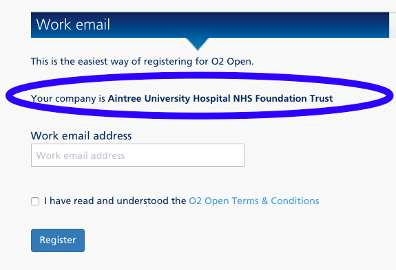NHS Discount - O2 Community