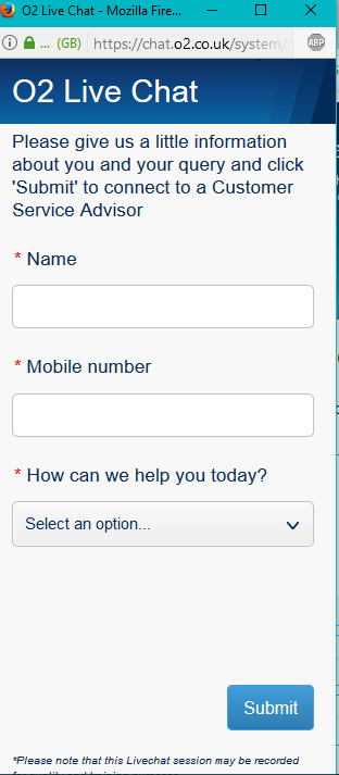 Solved: live chat? - Page 2 - O2 Community