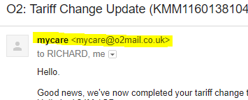 Solved: Mycare email - O2 Community