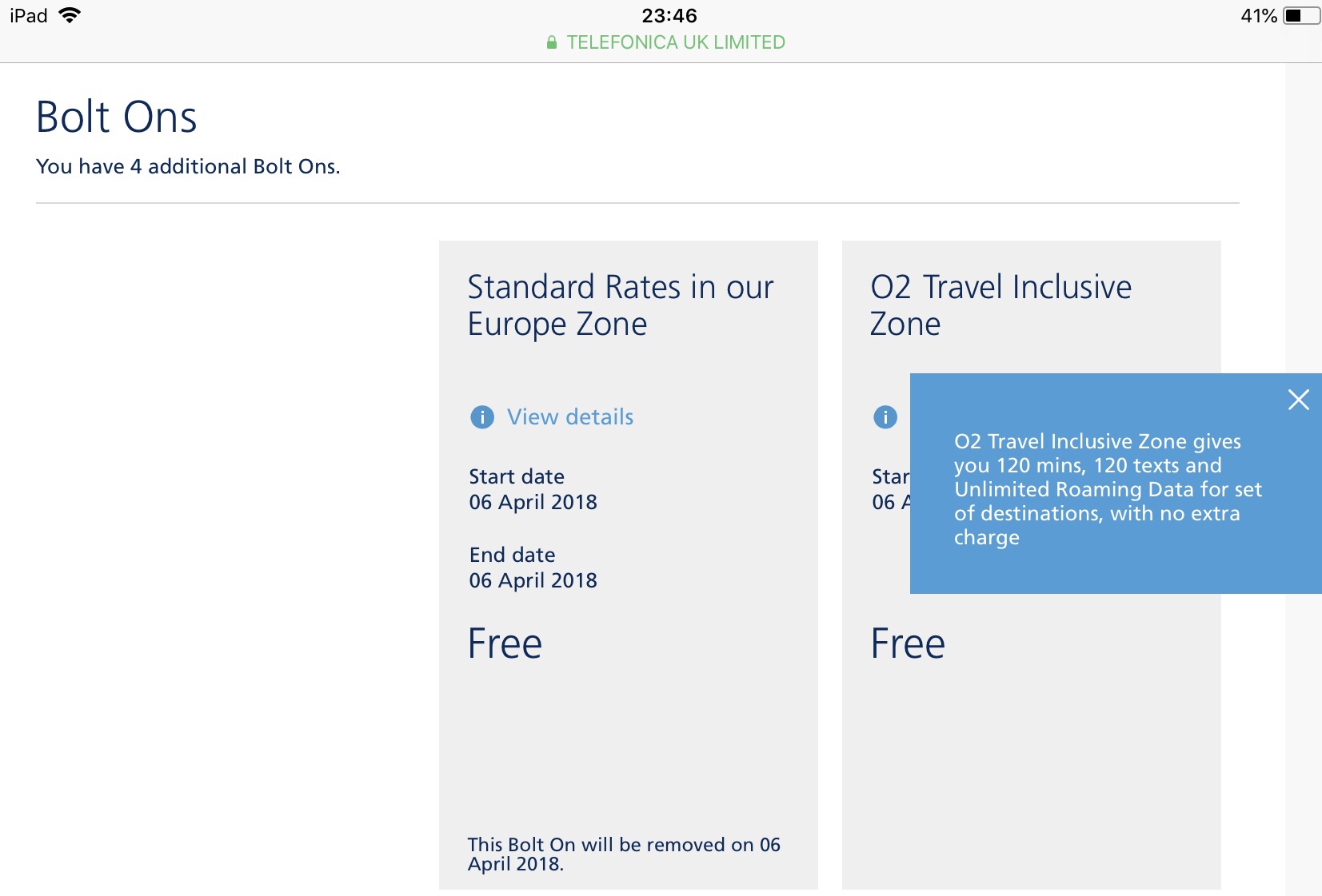 O2 Contract with O2 Travel Inclusive (75 Free Coun... - O2 Community