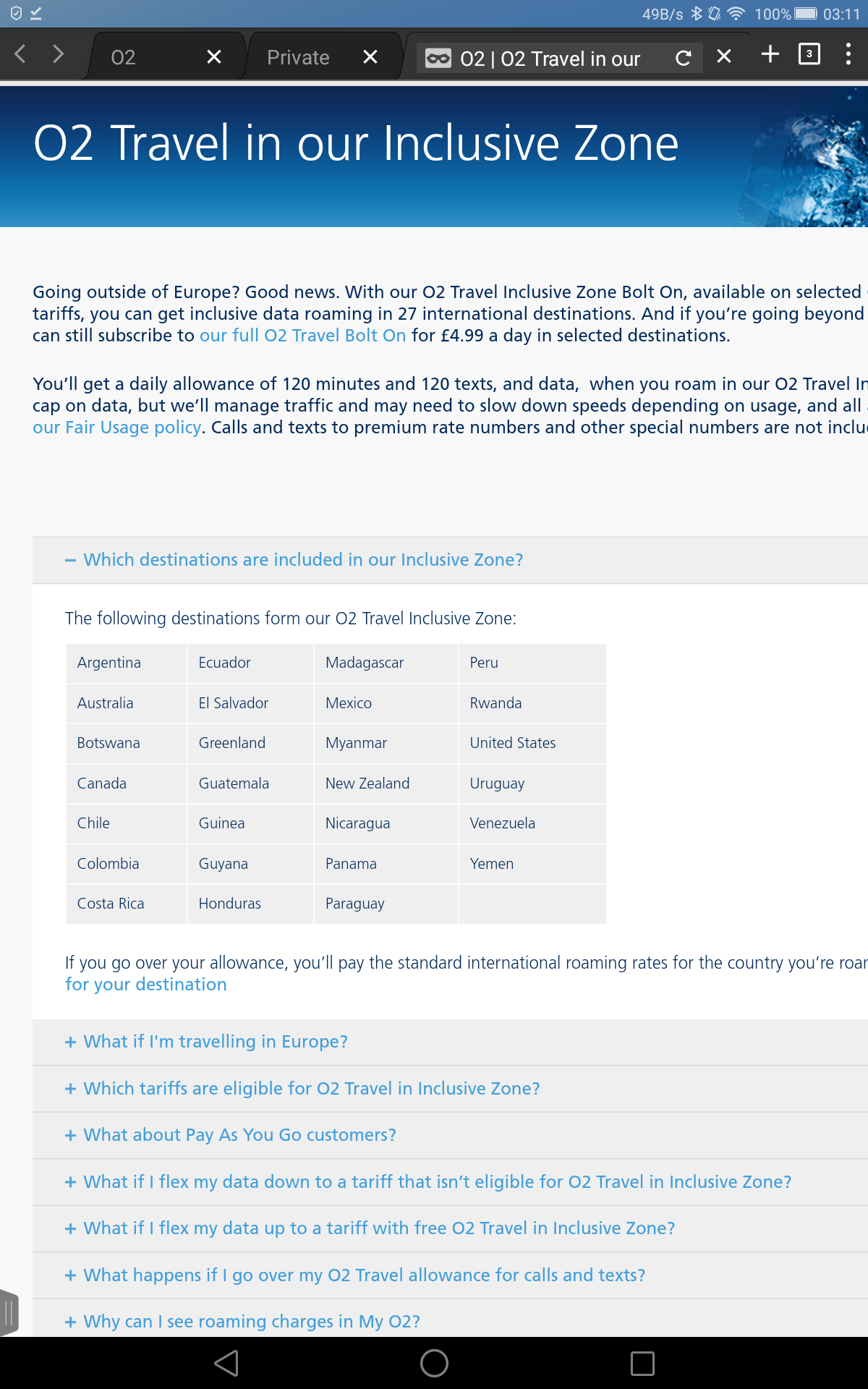 The clear blue waters of 02 international roaming... - O2 Community