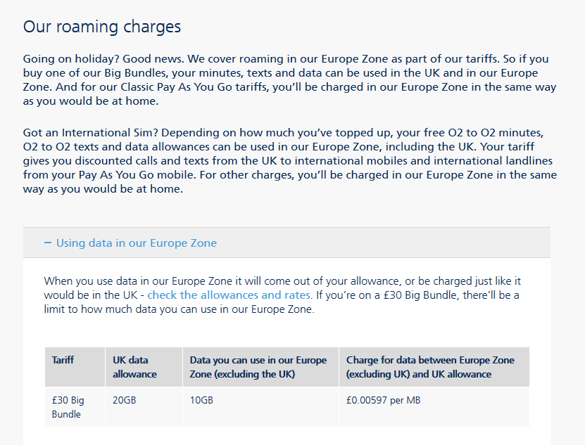 Solved: Big Data bundle not working abroad (UE Data Roamin... - O2 ...