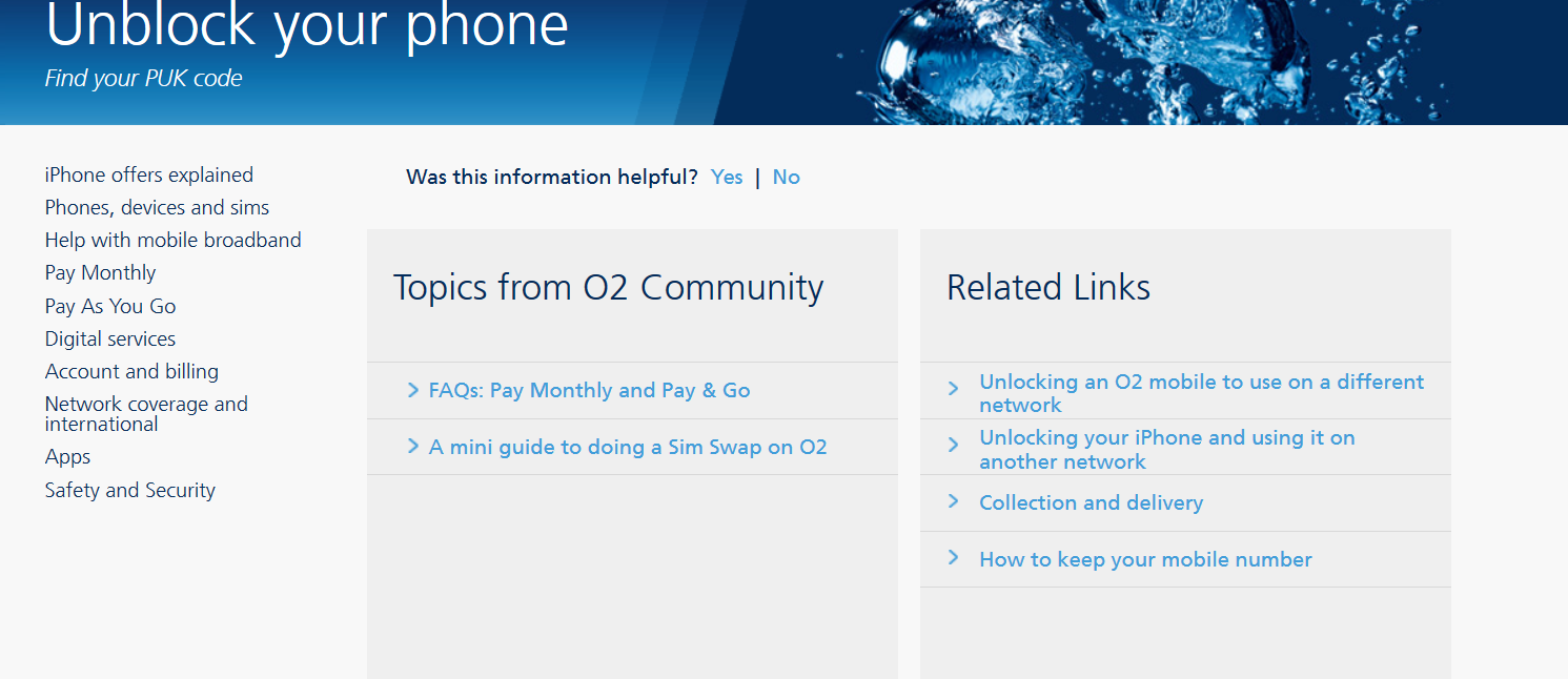 Unlocking - O2 Community