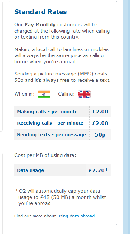 Solved: Pay monthly Roaming in India - O2 Community