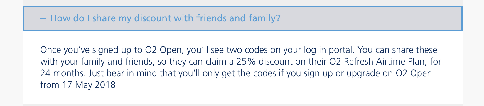 Solved: O2 open for friends & family - O2 Community