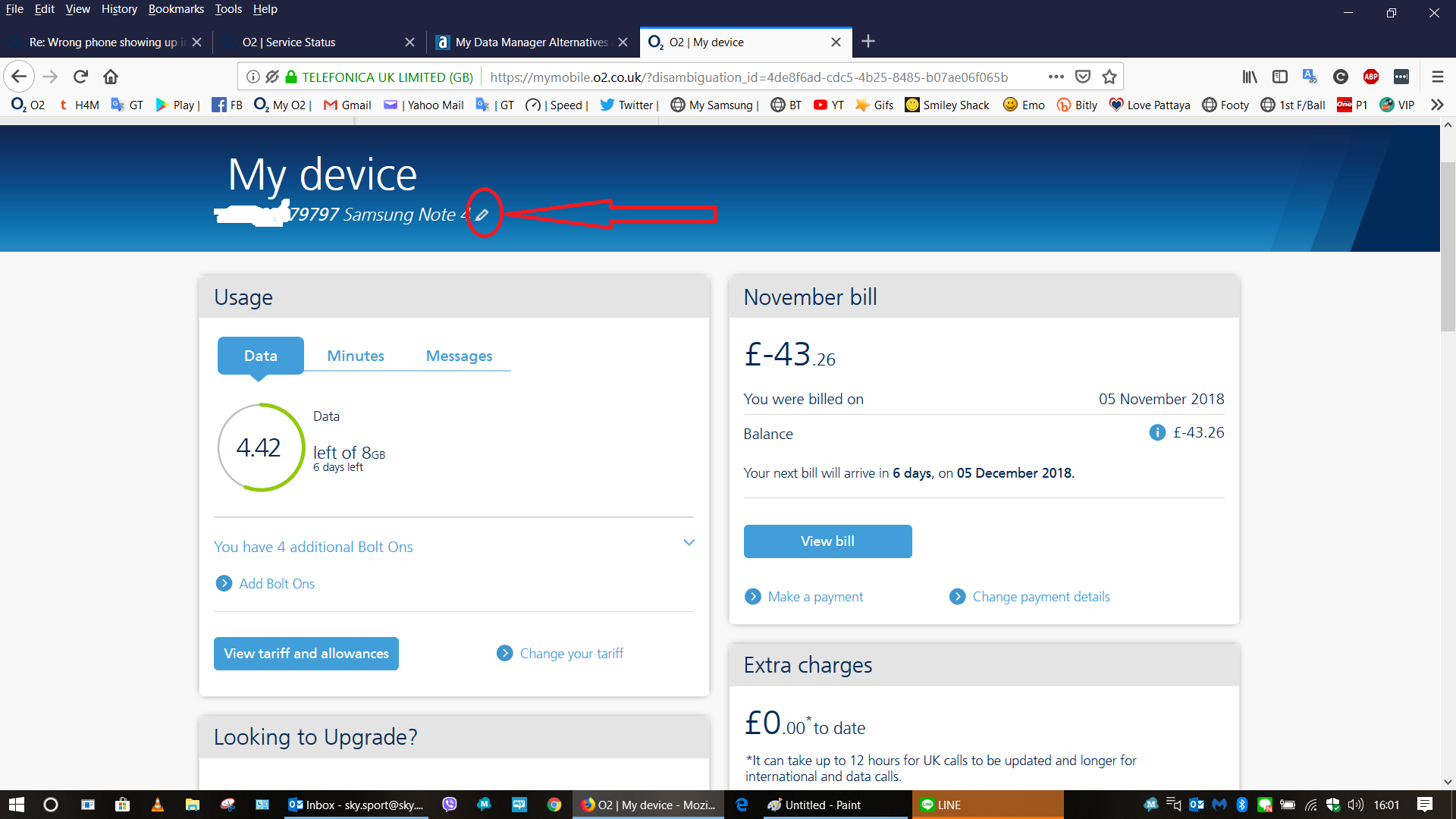 Solved: Wrong phone showing up in My o2 - O2 Community