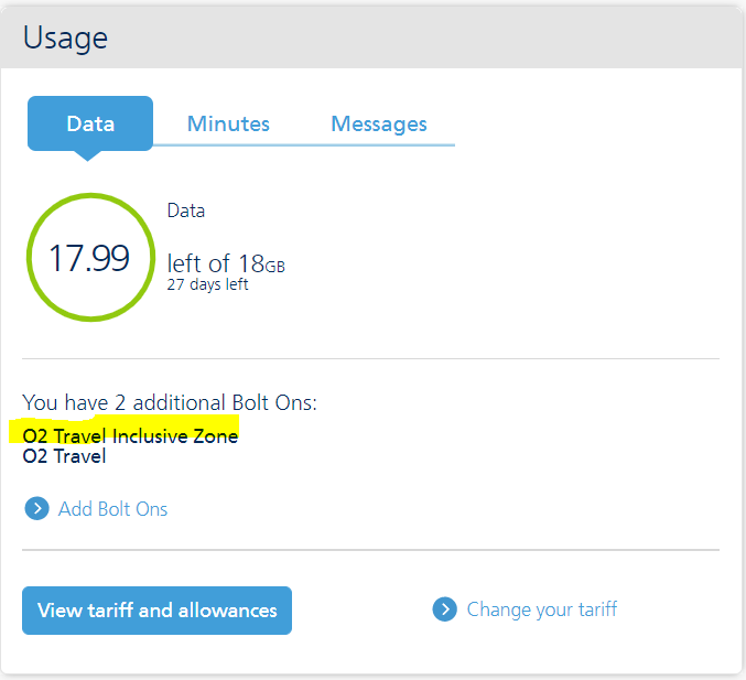 Eligibility for o2 Travel Inclusive Zone Bolt on - O2 Community