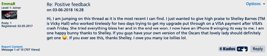 O2 Customer Service/Live Chat positive feedback ar... - Page 9 - O2 ...