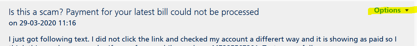 Solved: Is this a scam? Payment for your latest bill could... - O2 ...