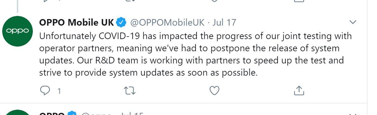 oppo reno 5g update - O2 Community