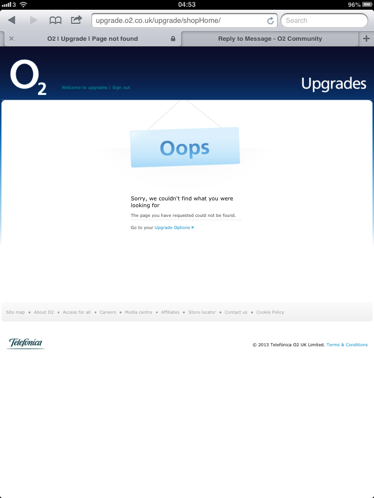 Solved: Problems upgrading - O2 Community