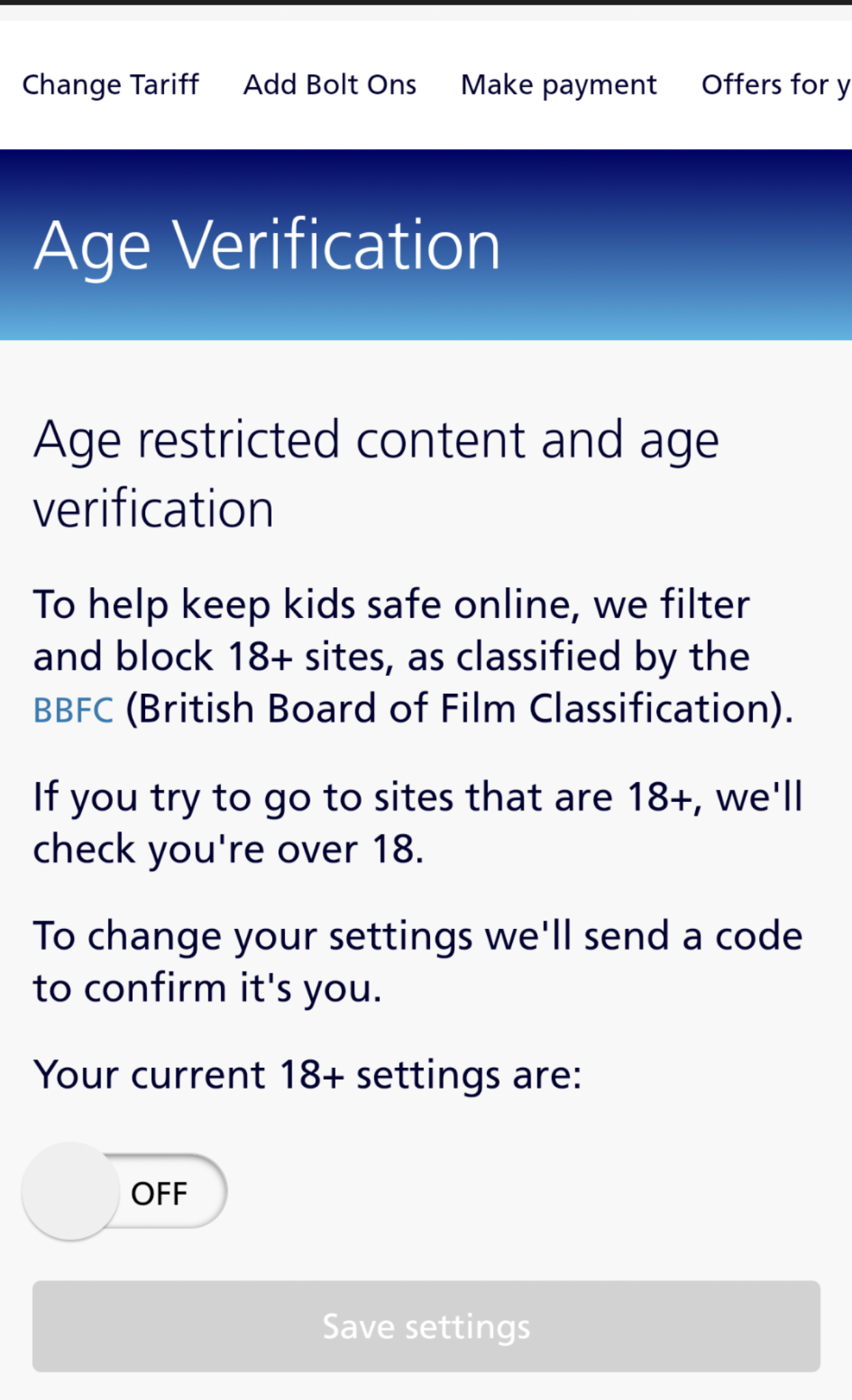 O2 Age restriction: what it is & how to manage it ... - O2 Community