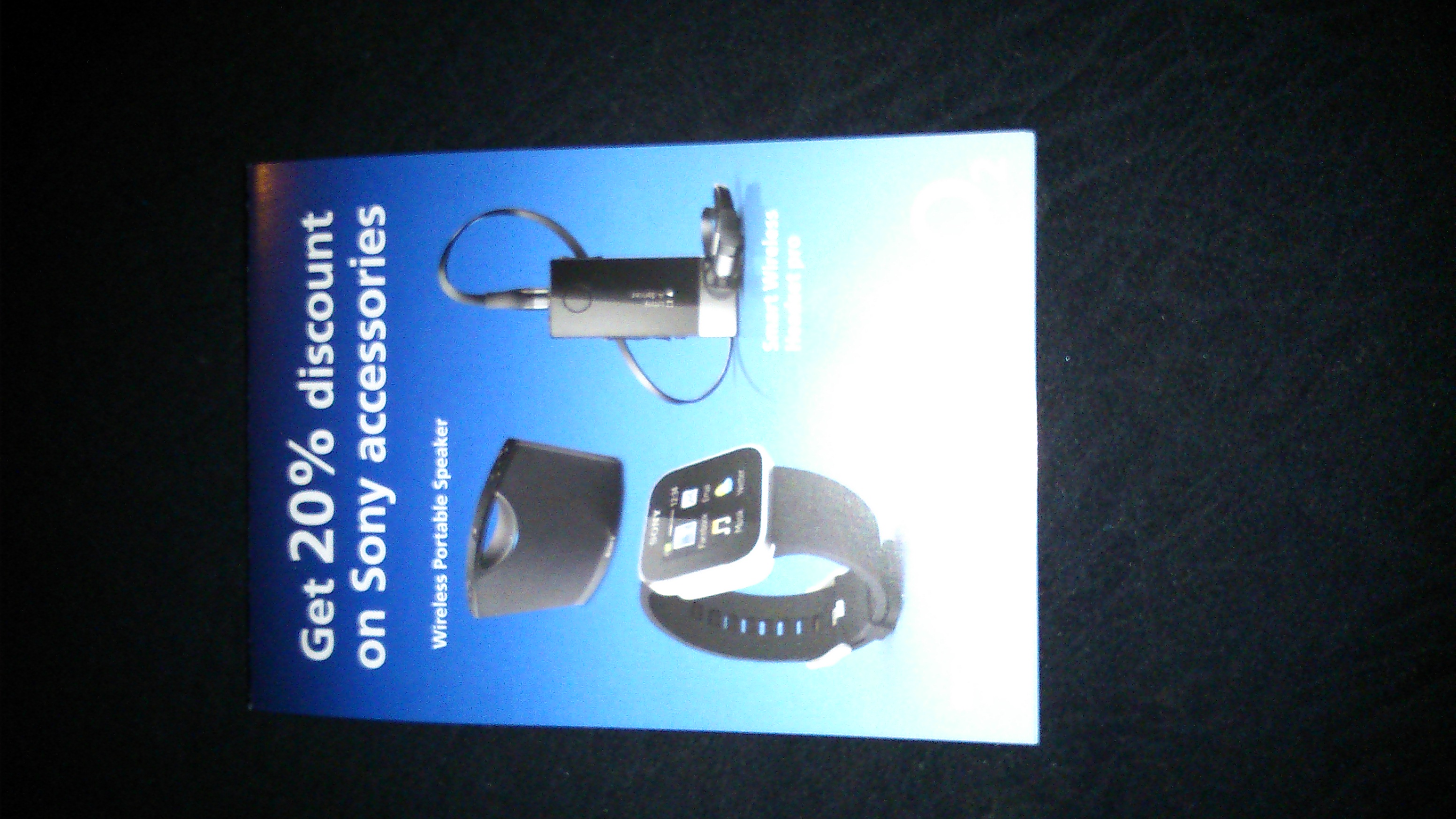Solved: Sony SmartWatch, Advertised in Leaflet?!? - O2 Community