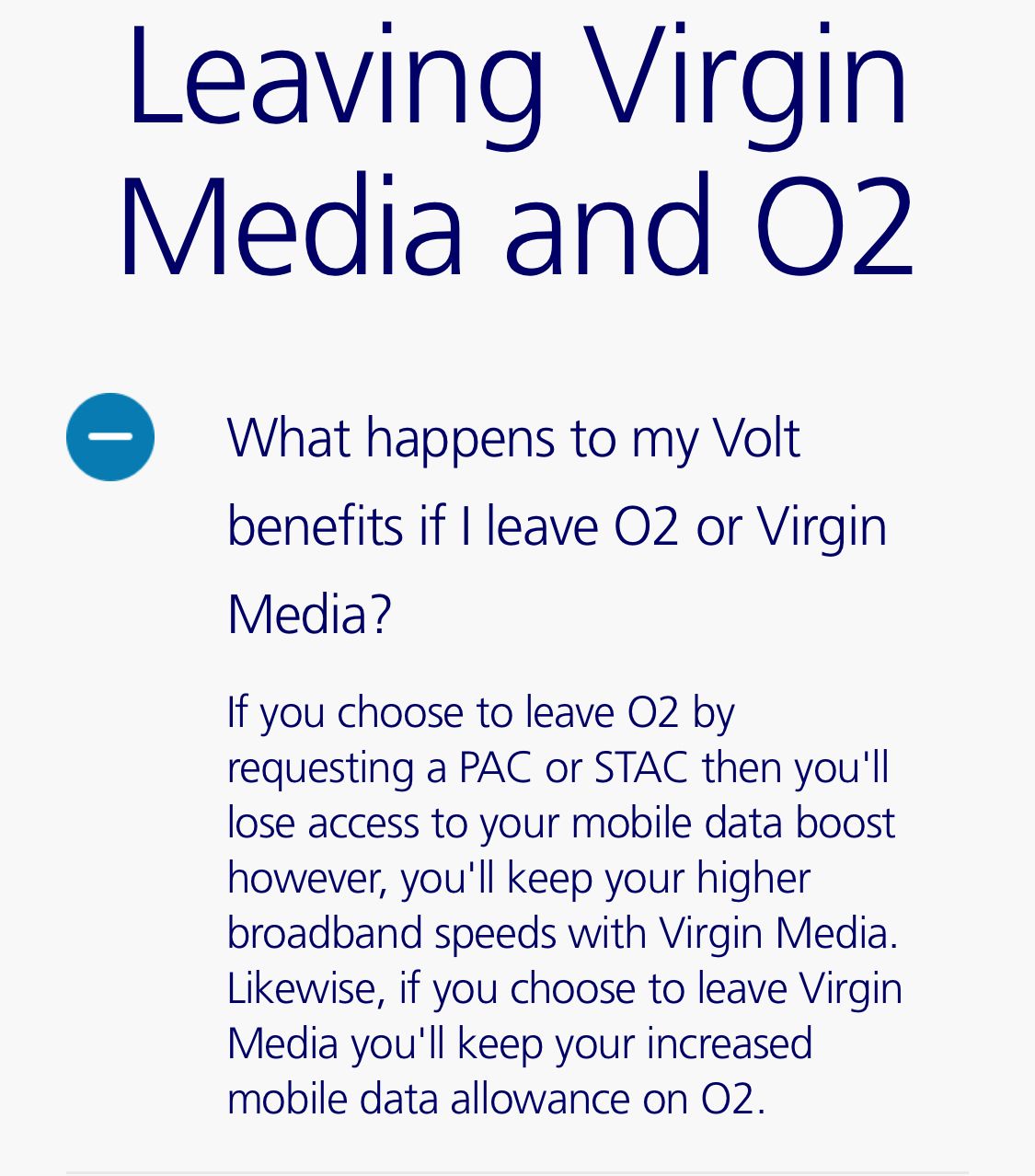 Solved: Volt benefits on O2 after leaving Virgin? - O2 Community