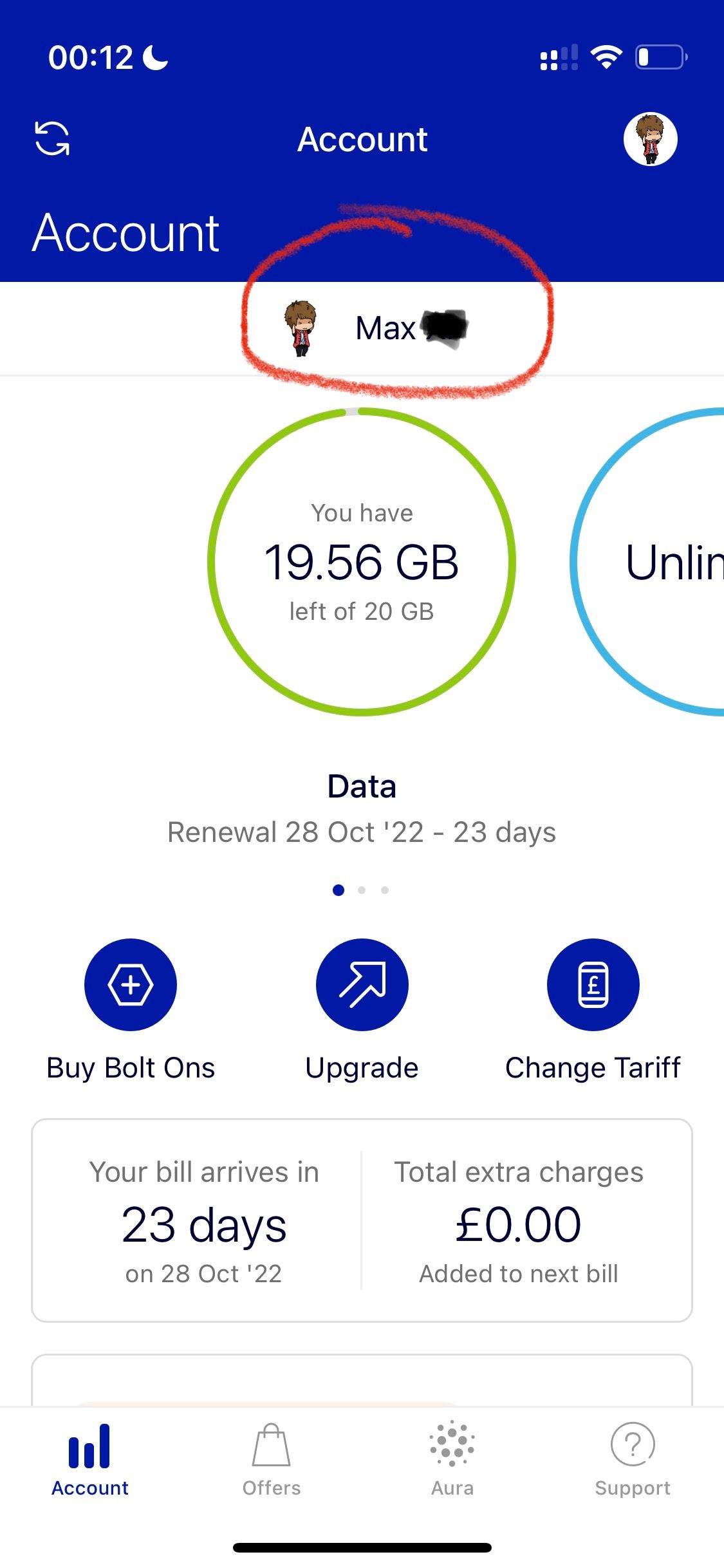 MyO2 App name does not match my account - O2 Community