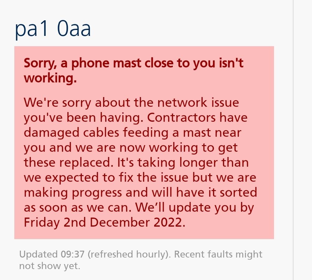 Poor Network Coverage O2 - O2 Community