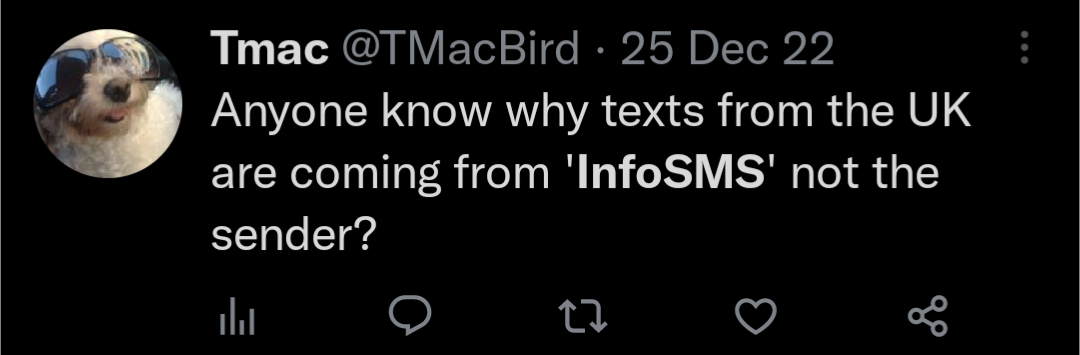 My SMS messages are being received as “InfoSMS” in... - O2 Community