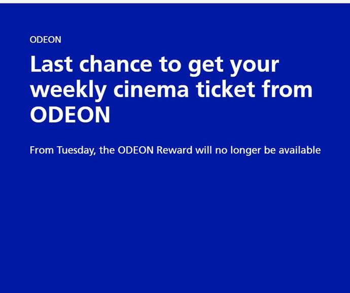 Solved: Cinema Tickets - O2 Community