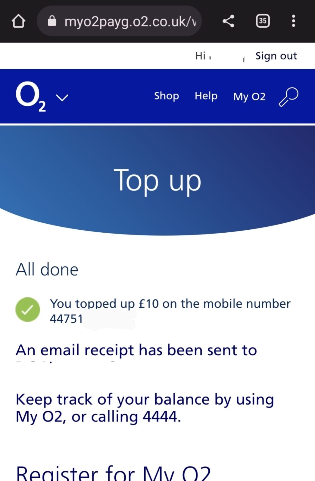 Solved: O2 Web Top-Up not recognising a valid O2 PAYG numb... - Page 3 ...