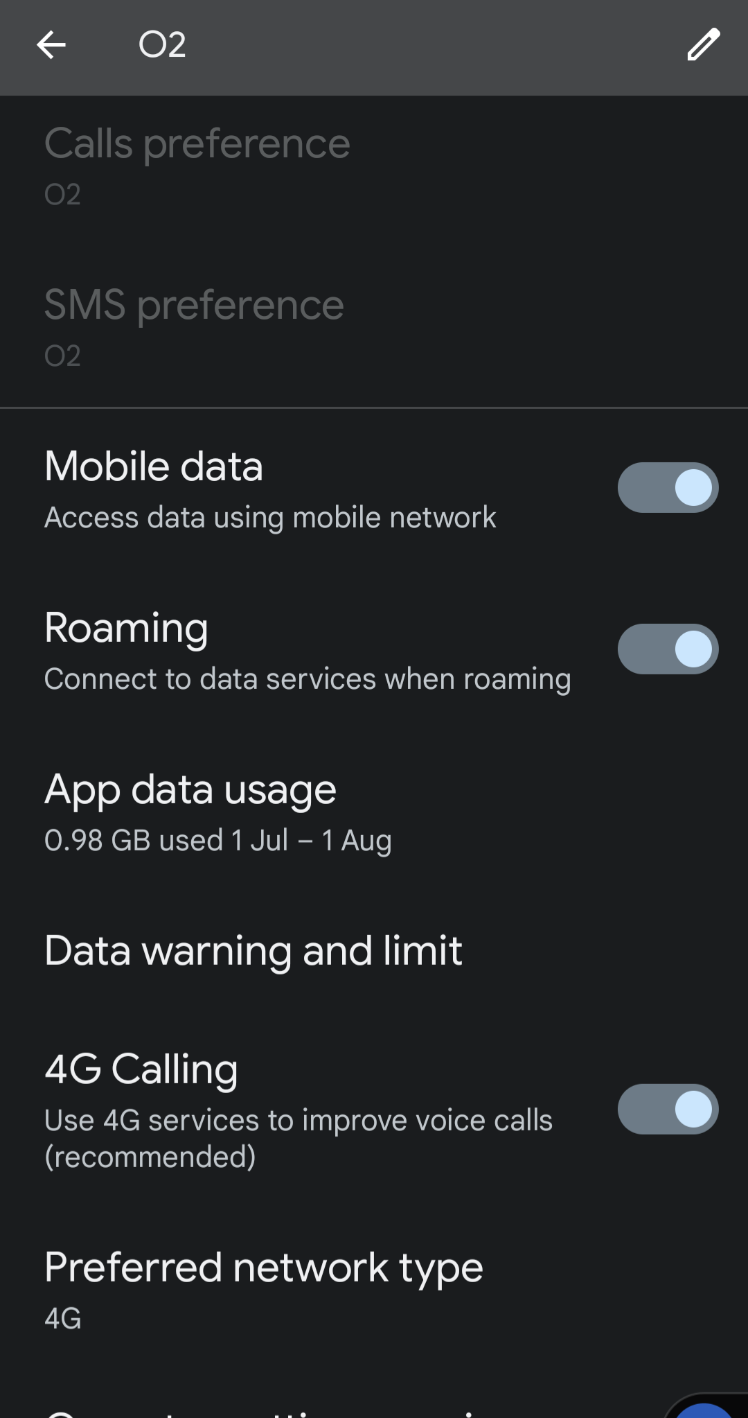 Solved: data usage - O2 Community