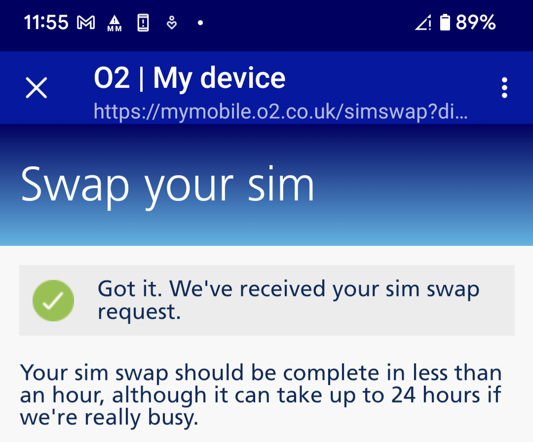 SIM Swap: a mini guide - O2 Community