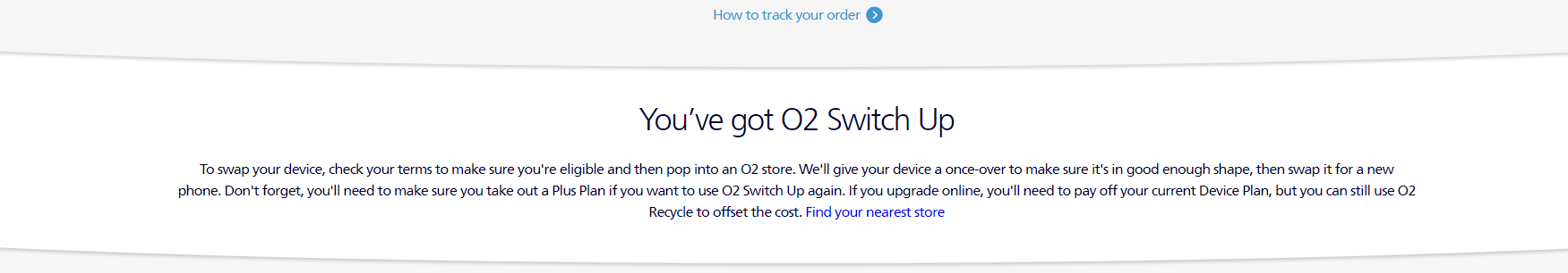 Switch Up Clarifications (to community team) - O2 Community