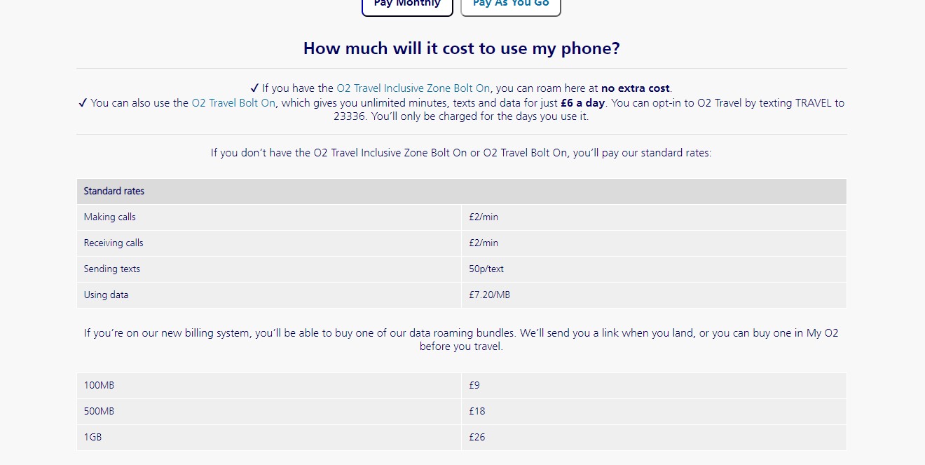 Trying to understand options for roaming. Have che... - O2 Community