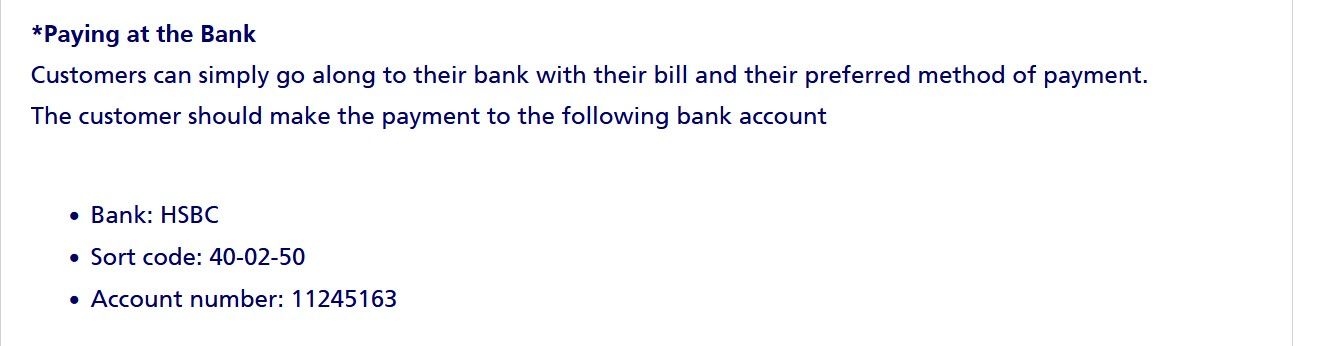 Solved: O2 bank account details - O2 Community