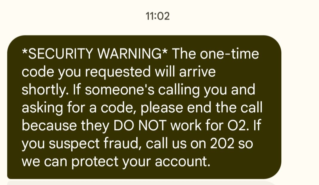 Supposed call from 02- scam? - O2 Community