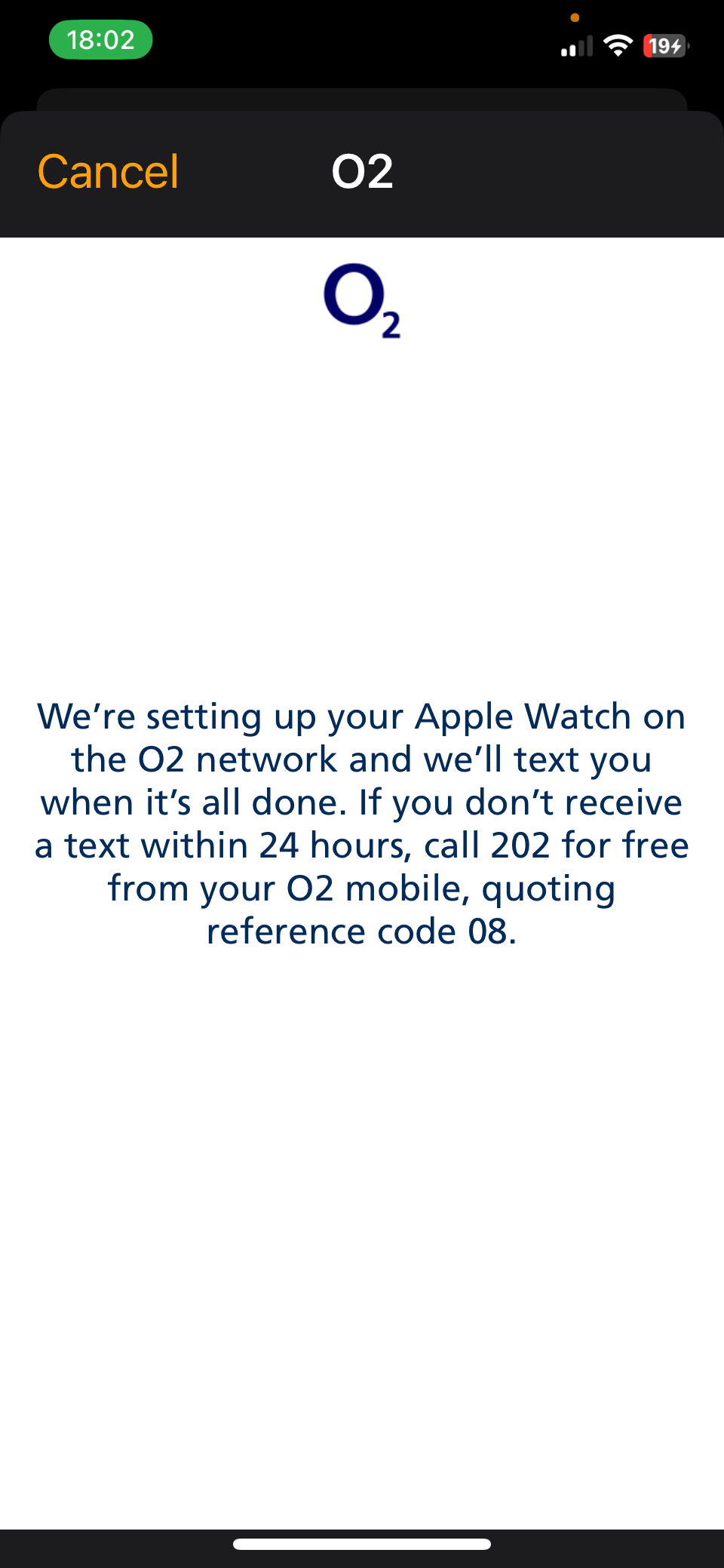 Apple Watch activation - O2 Community