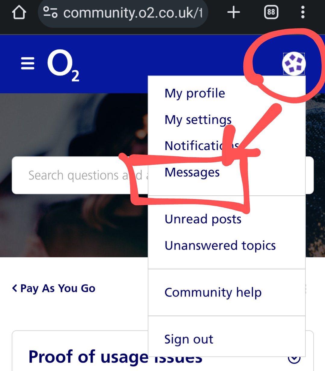 Re: Proof of usage issues - Page 2 - O2 Community