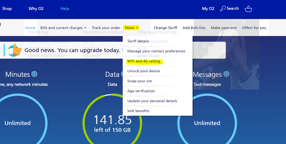 Solved: Where has the Wifi calling setting moved to on the... - O2 ...