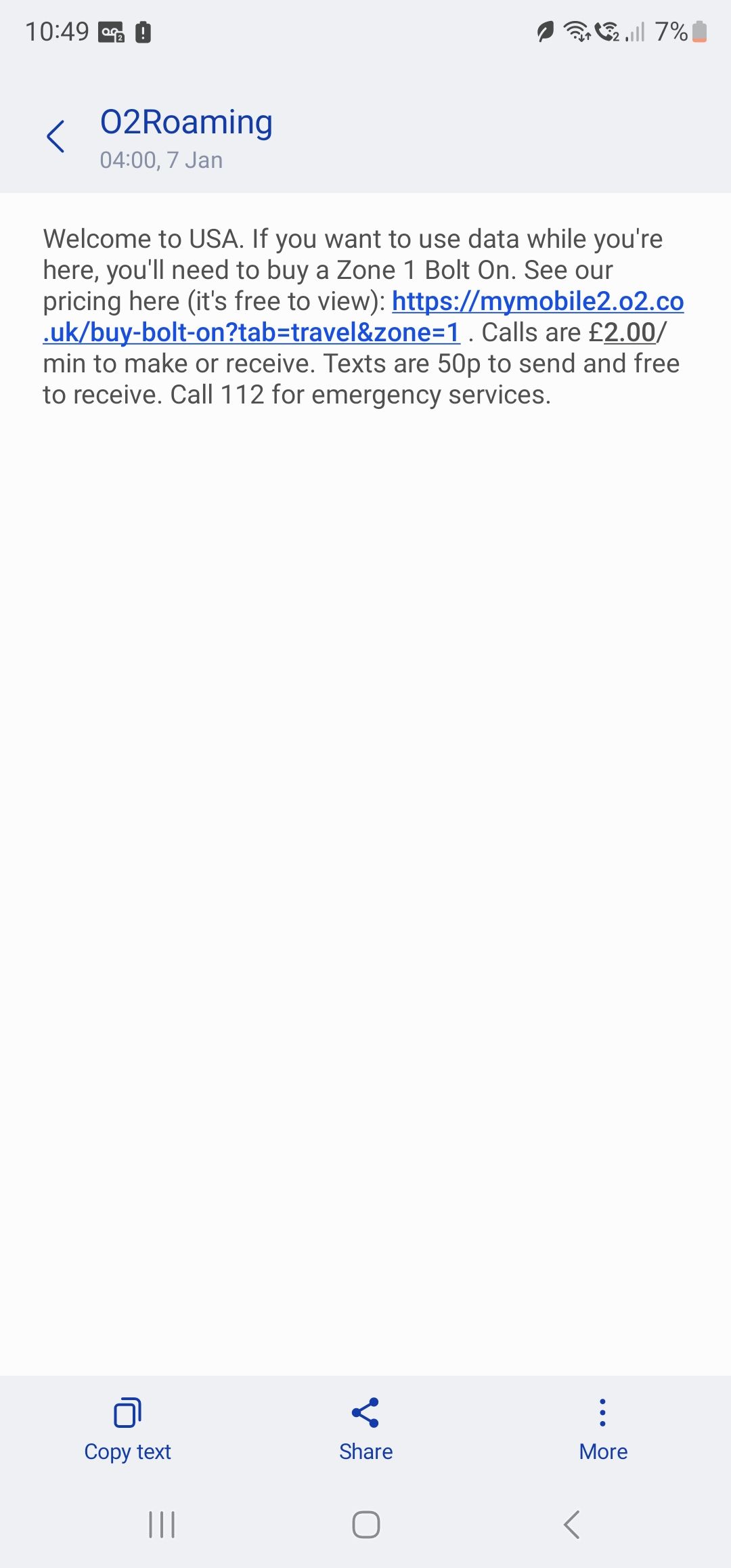 Volt/free roaming in USA - O2 Community