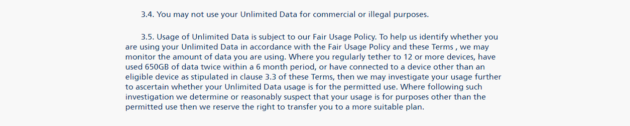 unlimited data and unfair usage policy! - O2 Community