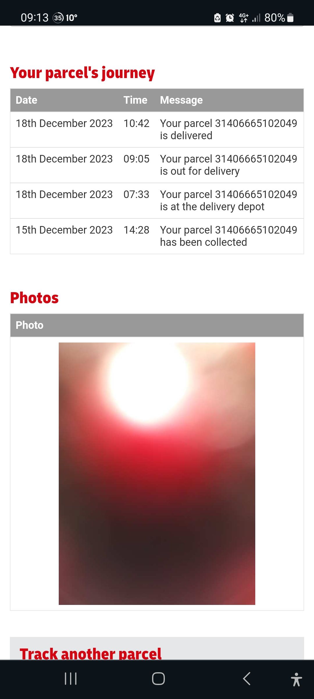 Solved: Missing parcel - O2 Community