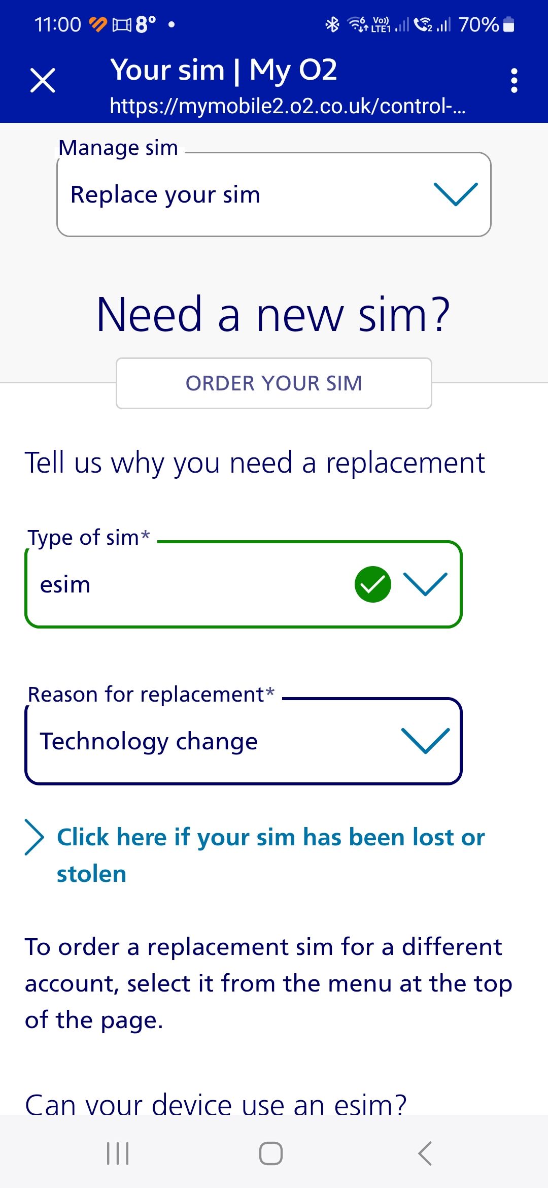 iPhone 15 Pro Max e SIM swap - O2 Community