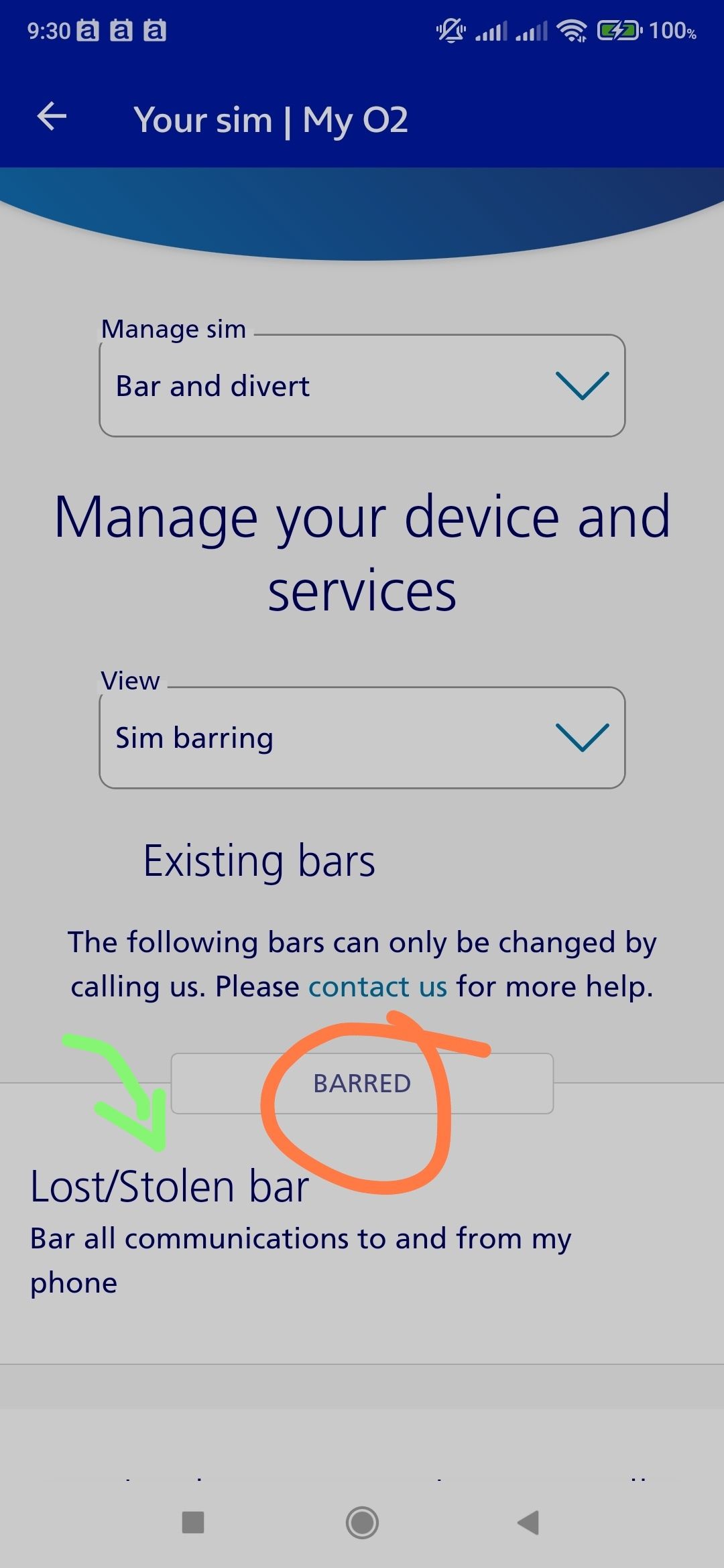 Solved: URGENT! - o2 barred my account due to lost sim car... - O2 ...