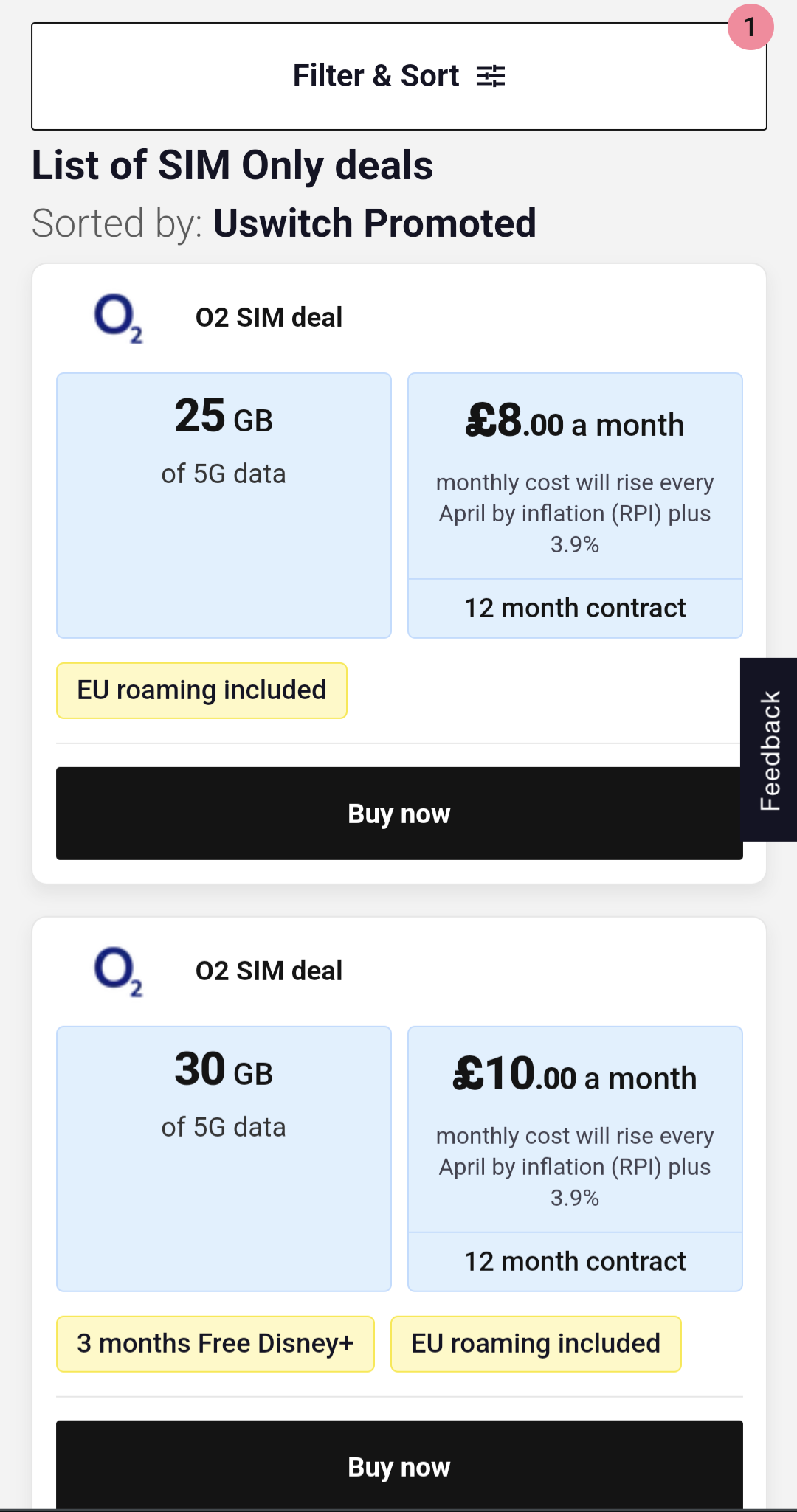 SIM only - O2 Community