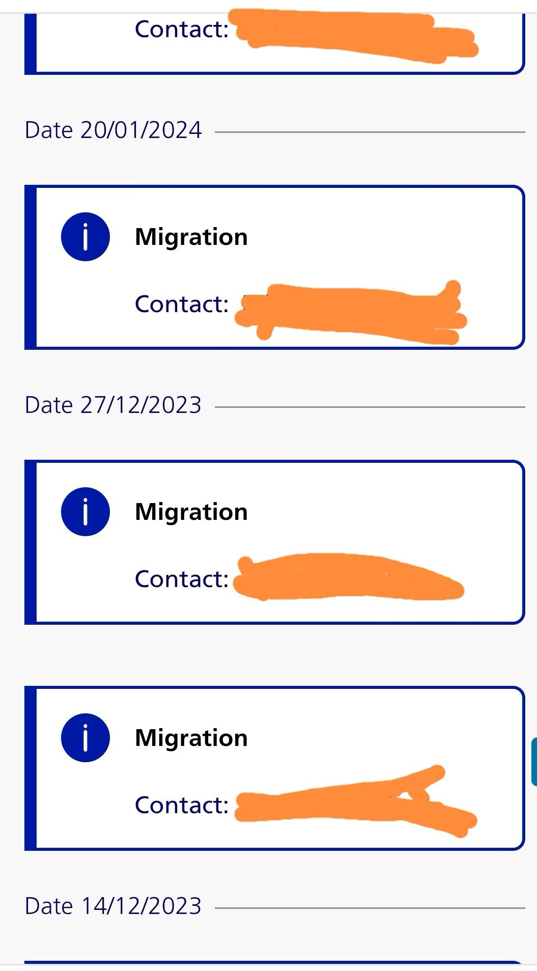 Migration communications - O2 Community