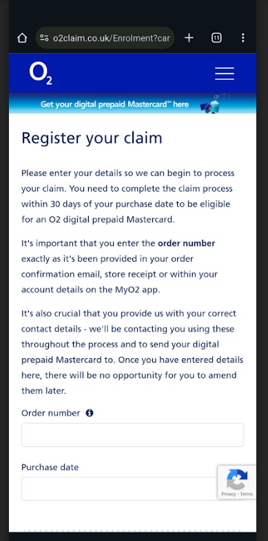 Solved: How to claim Mastercard reward - O2 Community