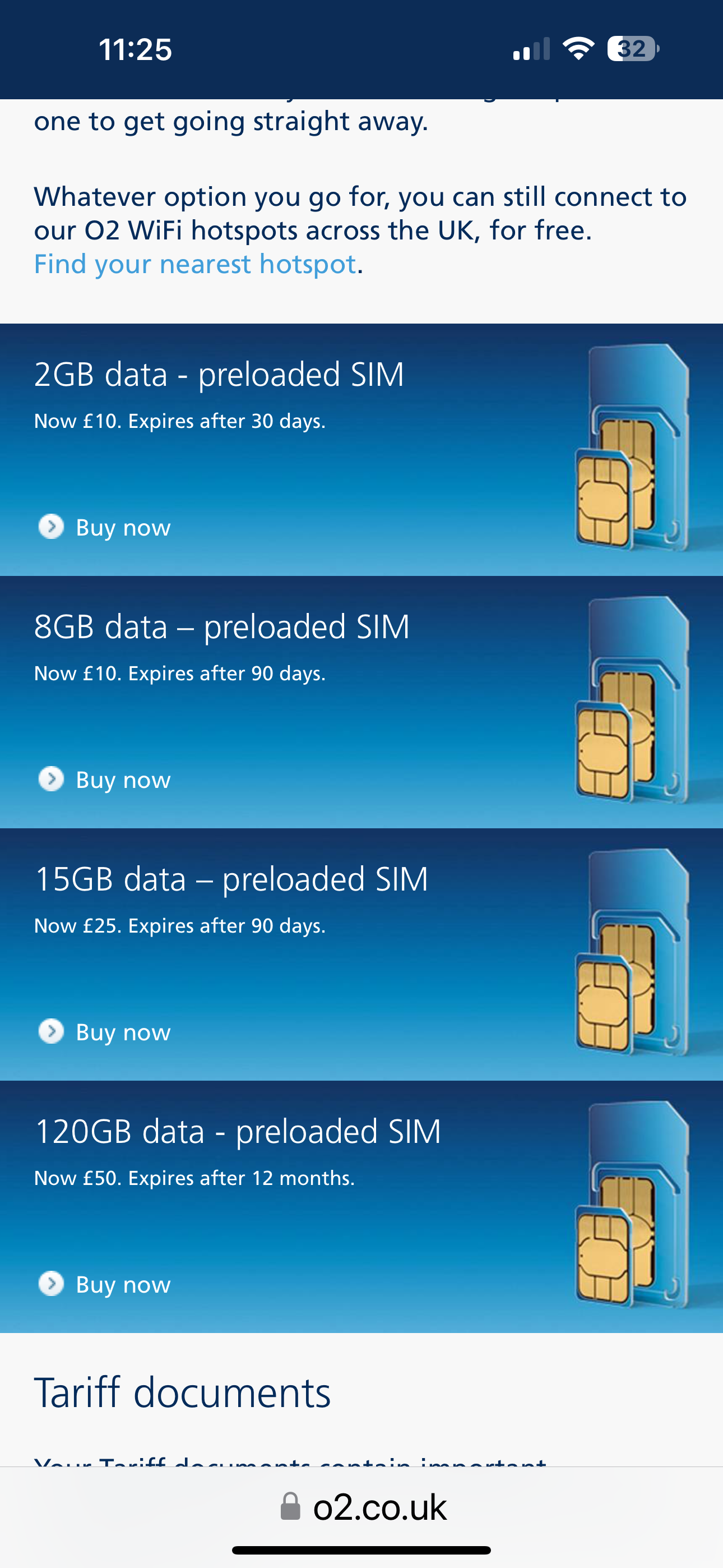 Preloaded 120gb data only sim - O2 Community
