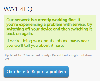 Not registered on network - O2 Community
